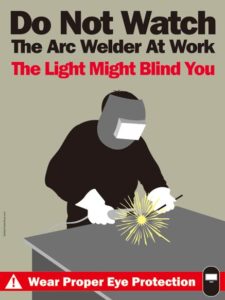 Do Not Watch The Arc Welder At Work | Safety Poster Shop