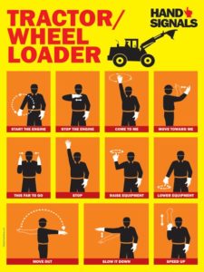Tractor Hand Signals | Safety Poster Shop