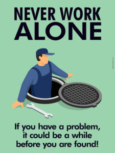 Working Alone Safety Posters | Safety Poster Shop